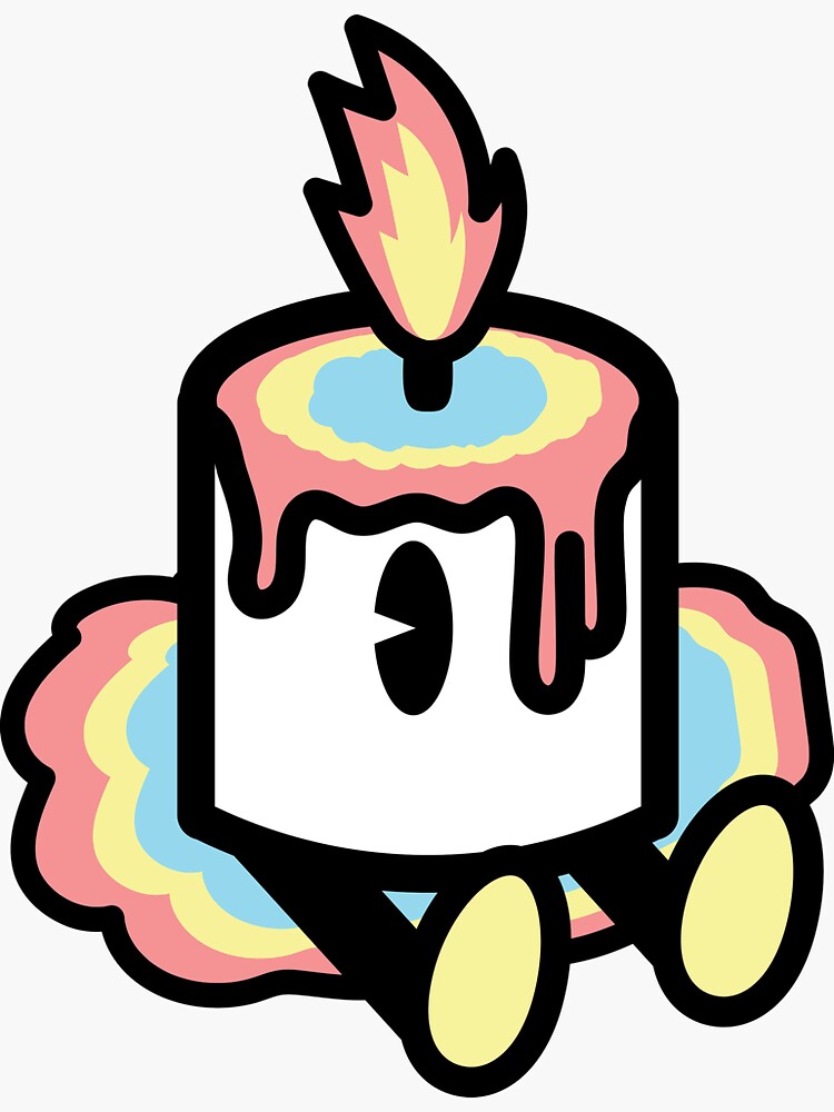 "Cute Candle" Sticker for Sale by Vermukus | Redbubble