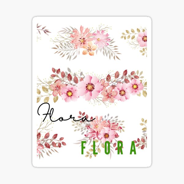 "Flora" Sticker by mohamer91 | Redbubble