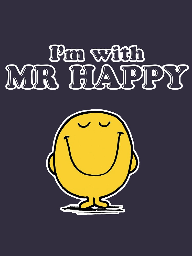 "I'm with Mr Happy" T-shirt for Sale by Yakke92 | Redbubble | mr t ...