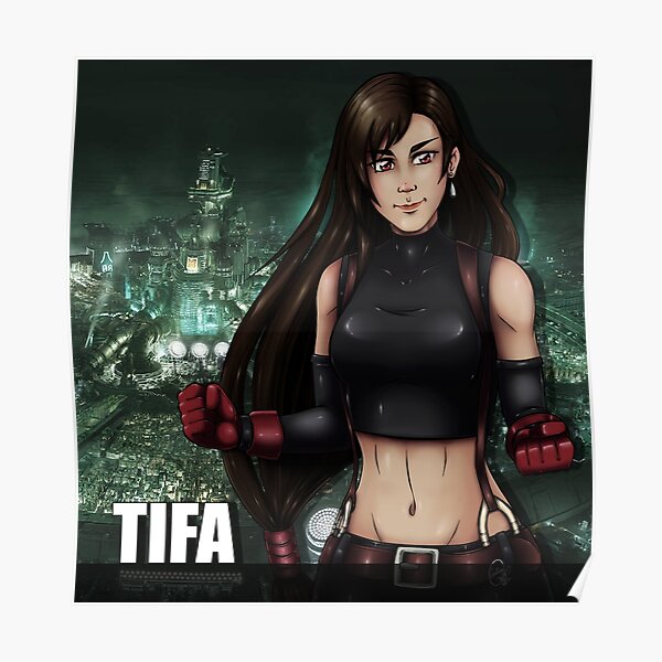 "Tifa" Poster for Sale by Cris-ElfaOscura | Redbubble