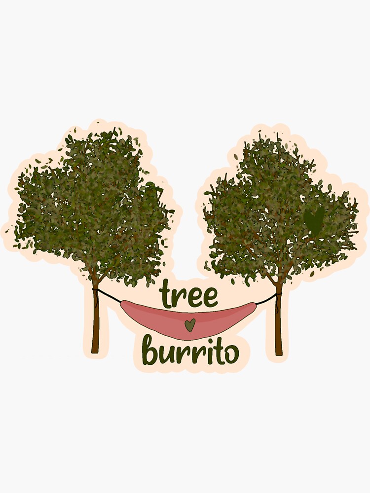 "Tree Burrito" Sticker for Sale by ThatsWildCo | Redbubble