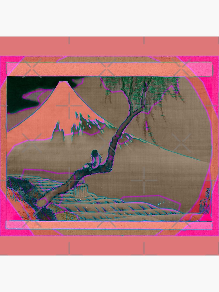 "Mount Fuji| Fisher Boy | Hokusai | Vaporwave aesthetics" Art Print by ...
