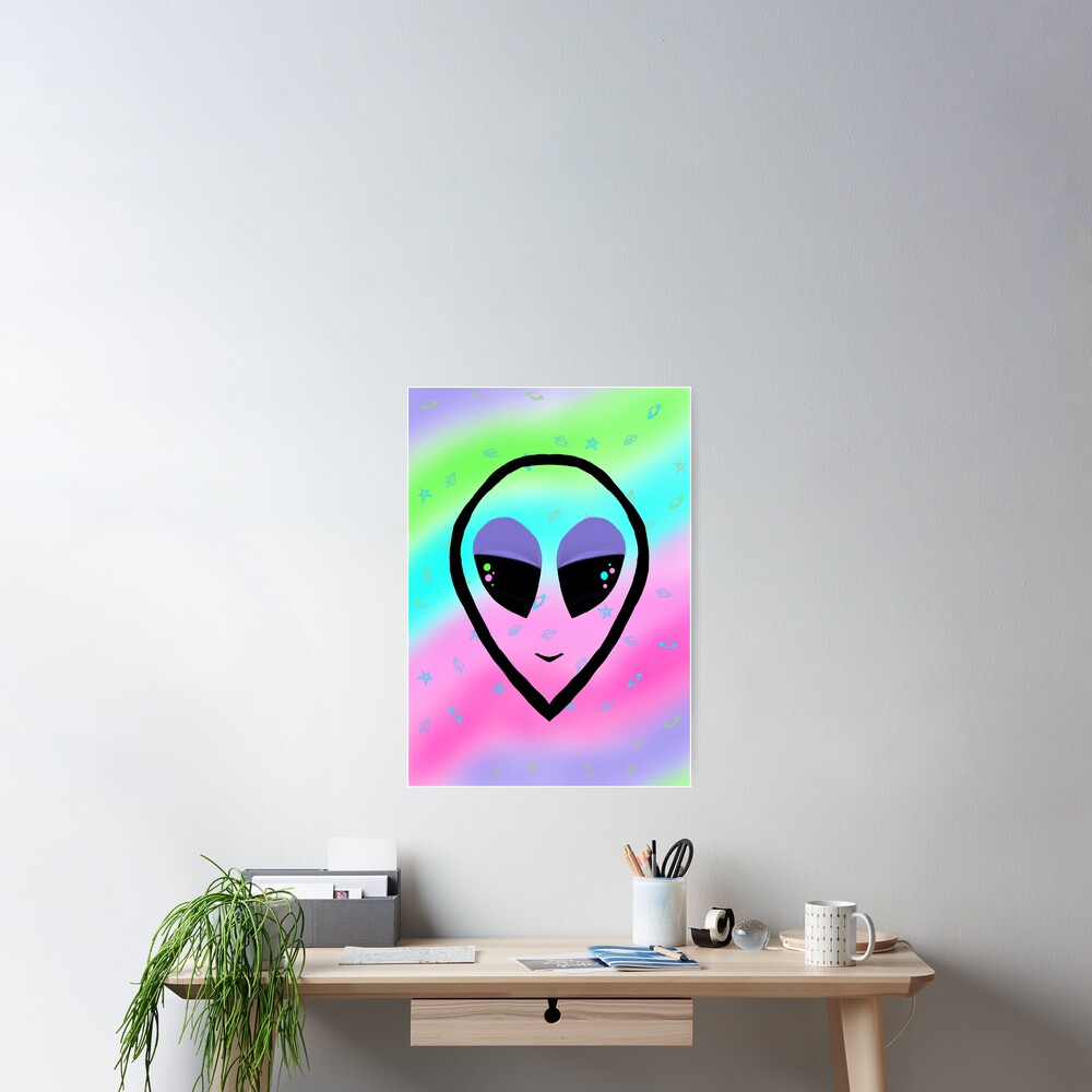"Alien Pastel" Poster by ArianaBell1997 | Redbubble