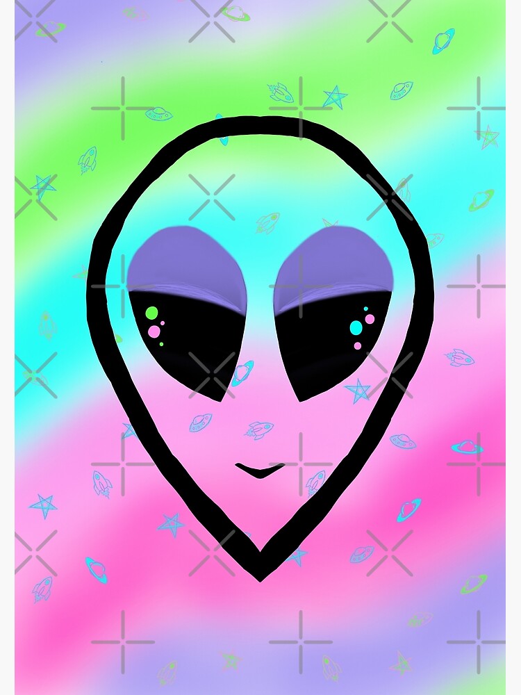 "Alien Pastel" Poster by ArianaBell1997 | Redbubble