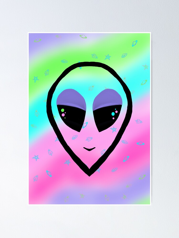 "Alien Pastel" Poster by ArianaBell1997 | Redbubble