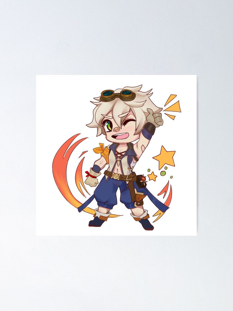 Póster «Bennett chibi Genshin impact» de Lucky-Arts | Redbubble
