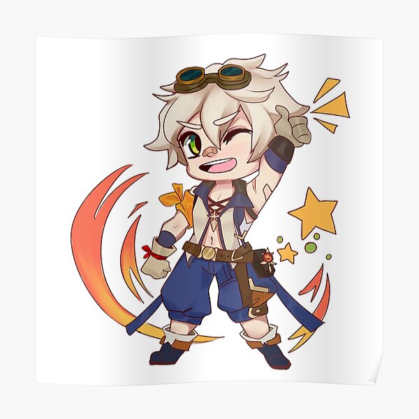 Póster «Bennett chibi Genshin impact» de Lucky-Arts | Redbubble