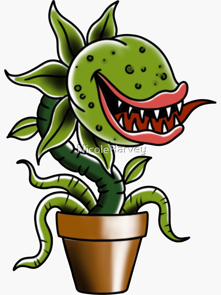 "Venus fly trap " Sticker by NicoleHarvey | Redbubble