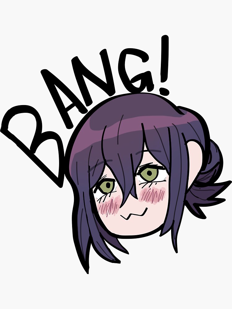 "Reze Bomb Devil Chainsaw Stick" Sticker by RadioCrusader | Redbubble