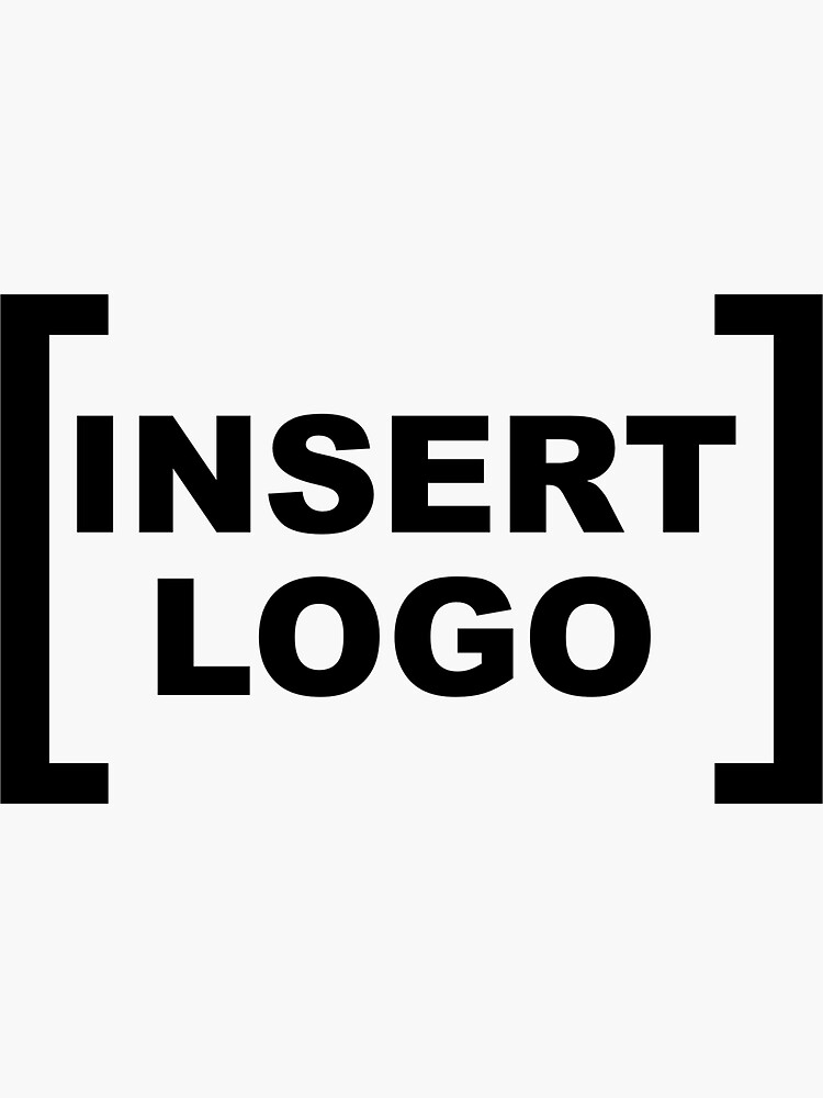 "INSERT LOGO" Sticker by DesignsxVale | Redbubble