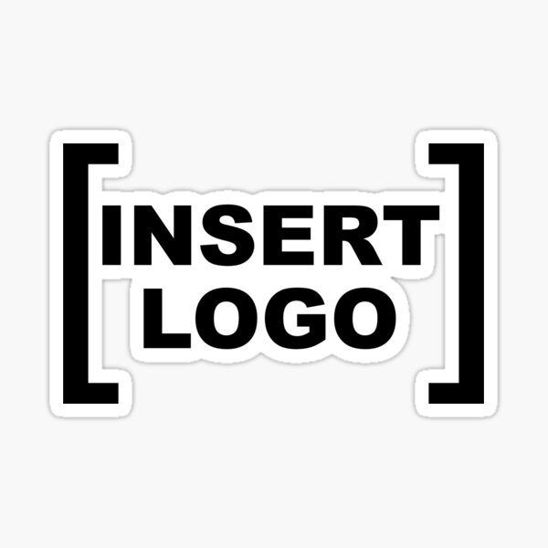 "INSERT LOGO" Sticker by DesignsxVale | Redbubble