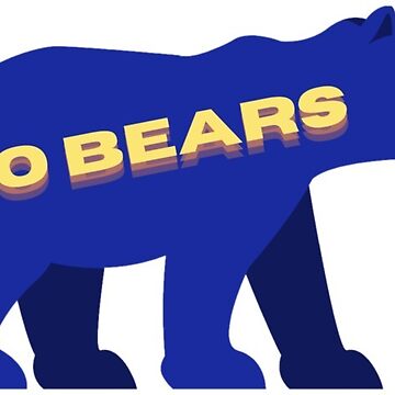 "Go Bears" Sticker for Sale by grace---qian | Redbubble