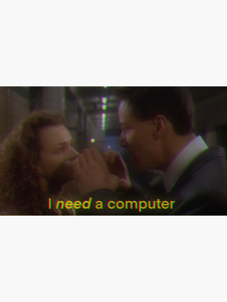 "Johnny Mnemonic needs a computer" Sticker for Sale by jonescyanne ...