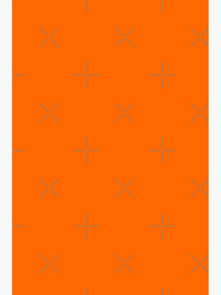 "(BLANK) Hunter ORANGE Safety Blaze (hex #FF6700)" Poster for Sale by ...
