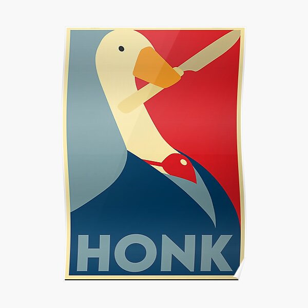 "Goose Game Honk Poster" Poster for Sale by WeraWWieczorek | Redbubble