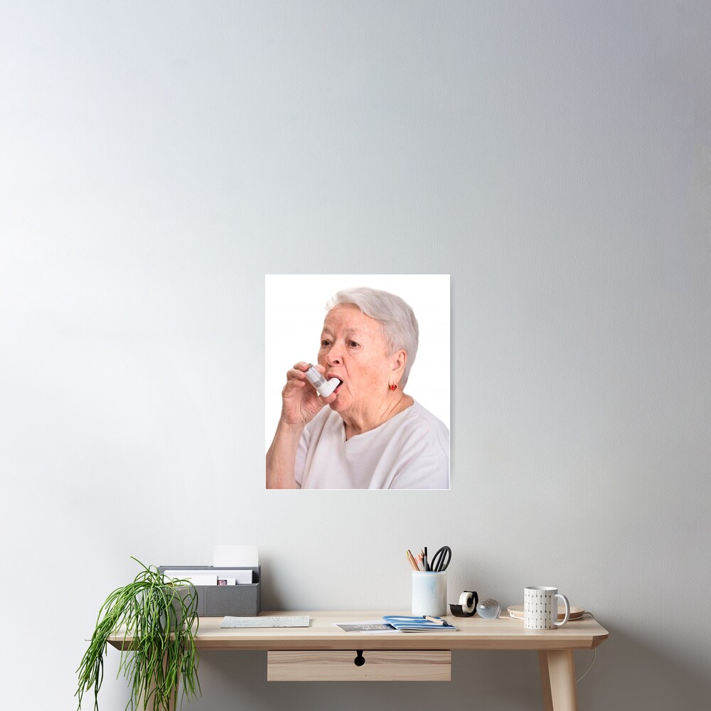 "Grandma's Inhaler " Poster for Sale by axgendy | Redbubble