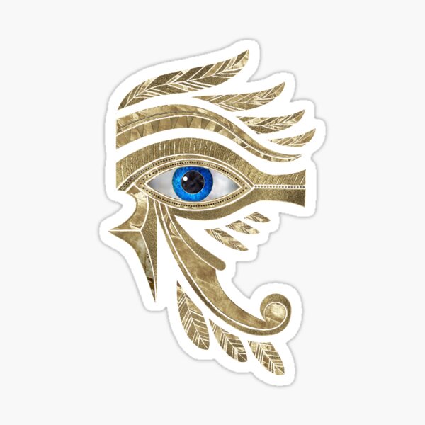 "Egyptian Eye of Horus - Wadjet" Sticker for Sale by k9printart | Redbubble