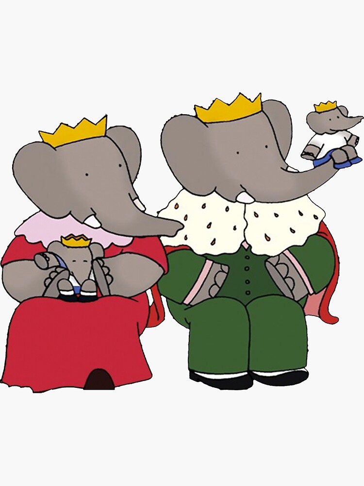 "Babar family" Sticker by the-classics | Redbubble