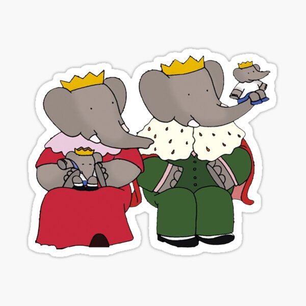 "Babar family" Sticker by the-classics | Redbubble