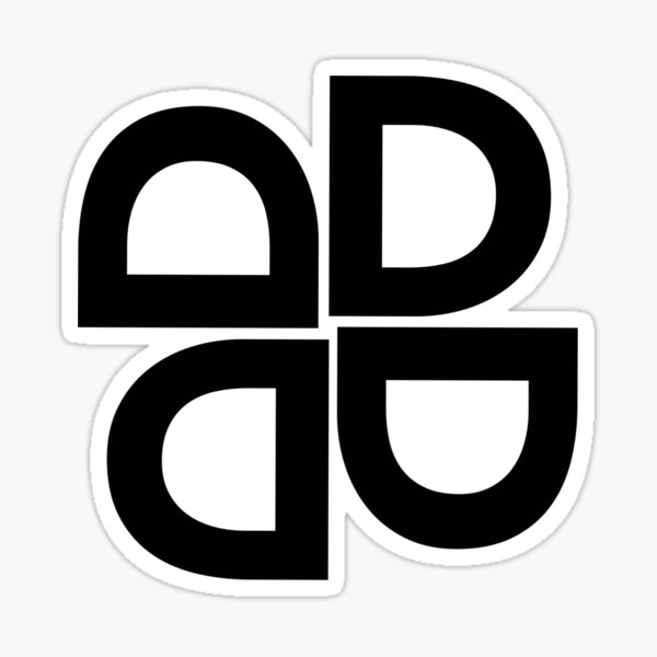 "D Monogram " Sticker for Sale by continuestudios | Redbubble