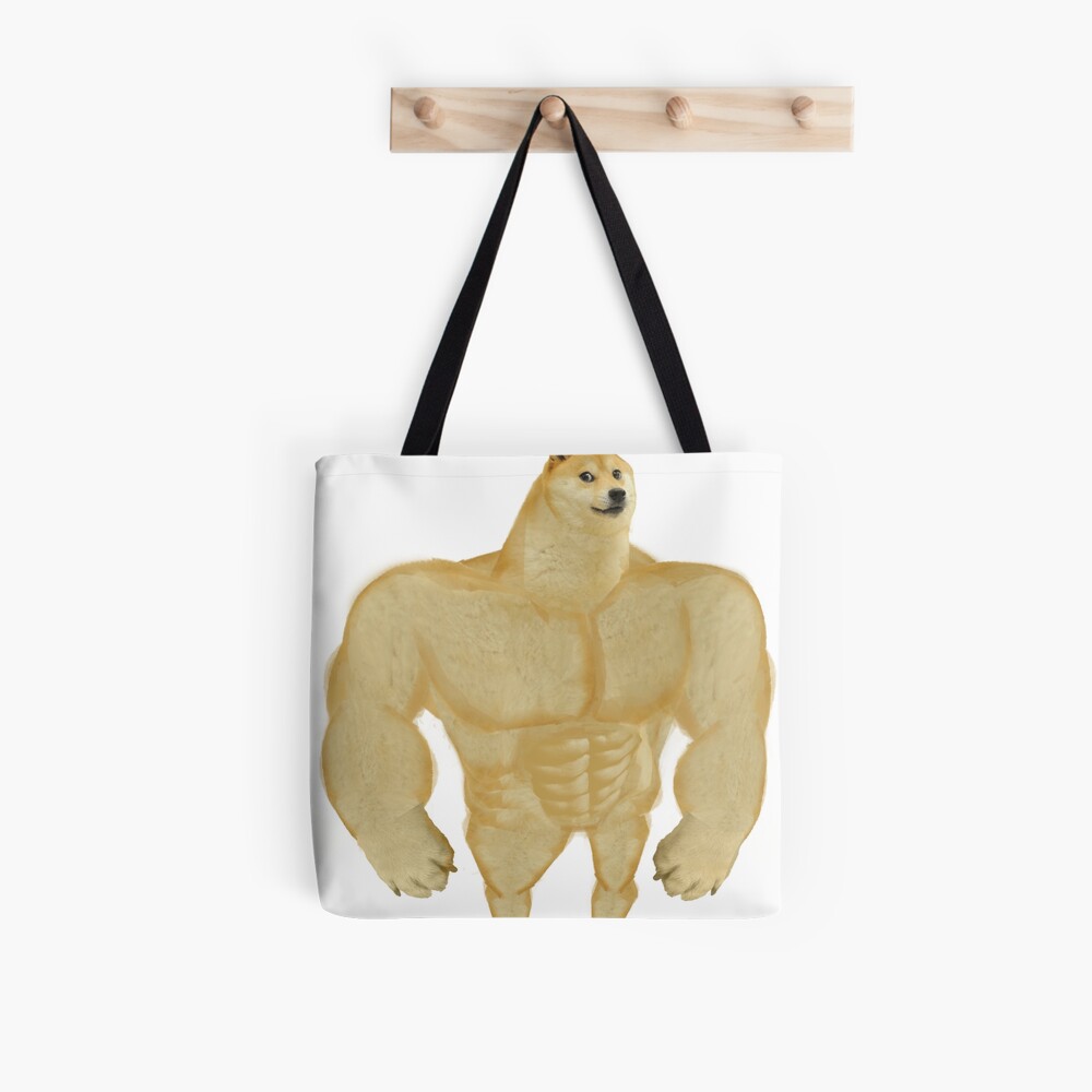 "Doge buff muscle bulk big dog meme abs dog shiba inu" Tote Bag for ...