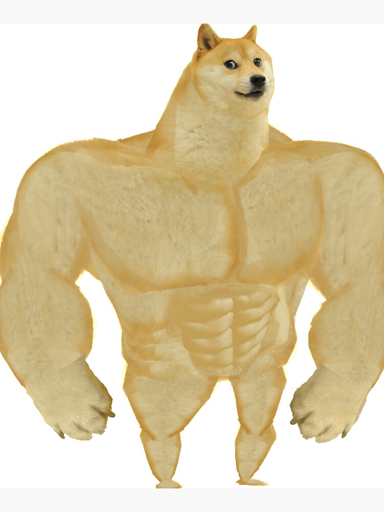 "Doge buff muscle bulk big dog meme abs dog shiba inu" Tote Bag for ...