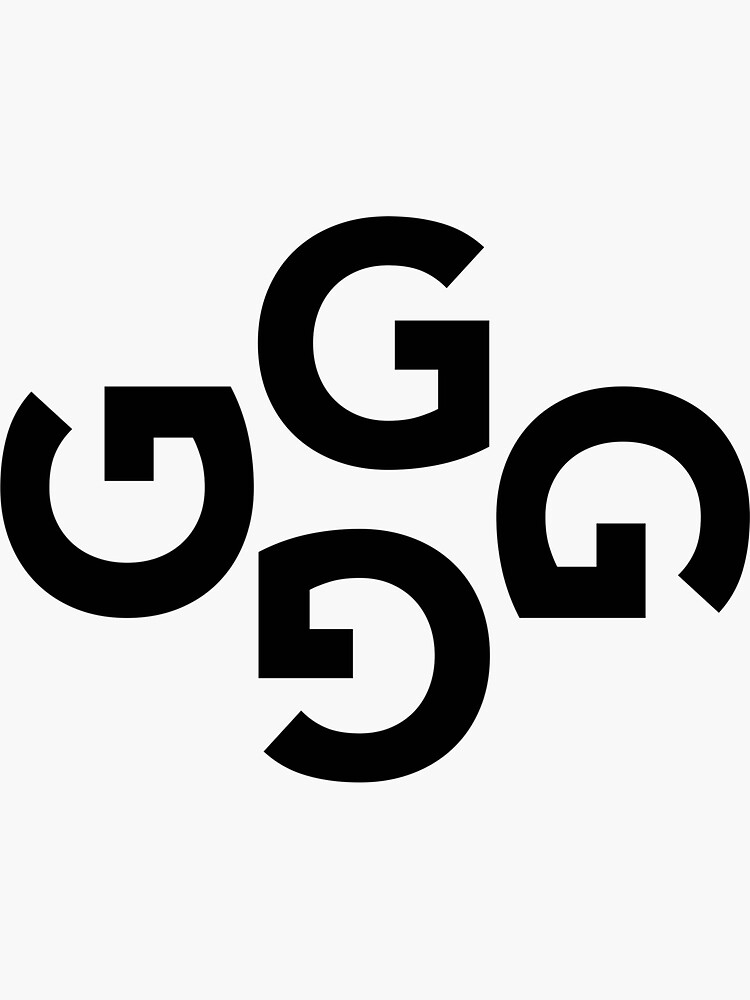 "G Monogram " Sticker by continuestudios | Redbubble