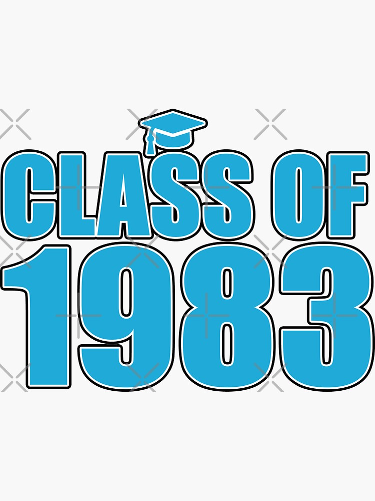 "Class of 1983 - Graduation" Sticker for Sale by AnveeBubbles | Redbubble