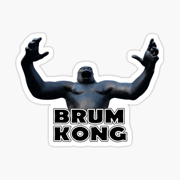 "Brum Kong - Birmingham's King Kong" Sticker for Sale by 0532Designs ...
