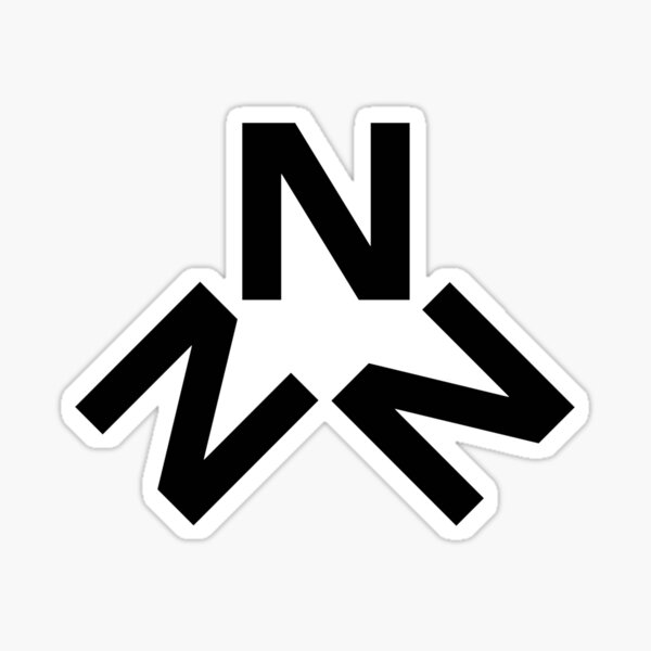 "N Monogram" Sticker by continuestudios | Redbubble