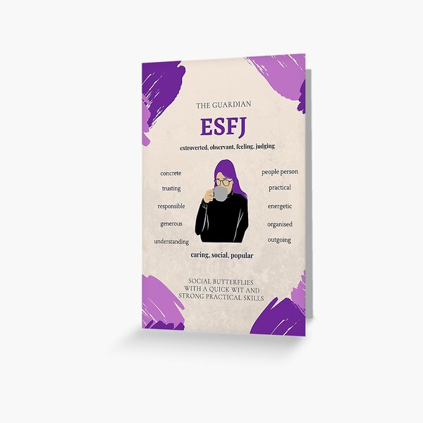"esfj aesthetic poster" Greeting Card by kawaii-customs | Redbubble
