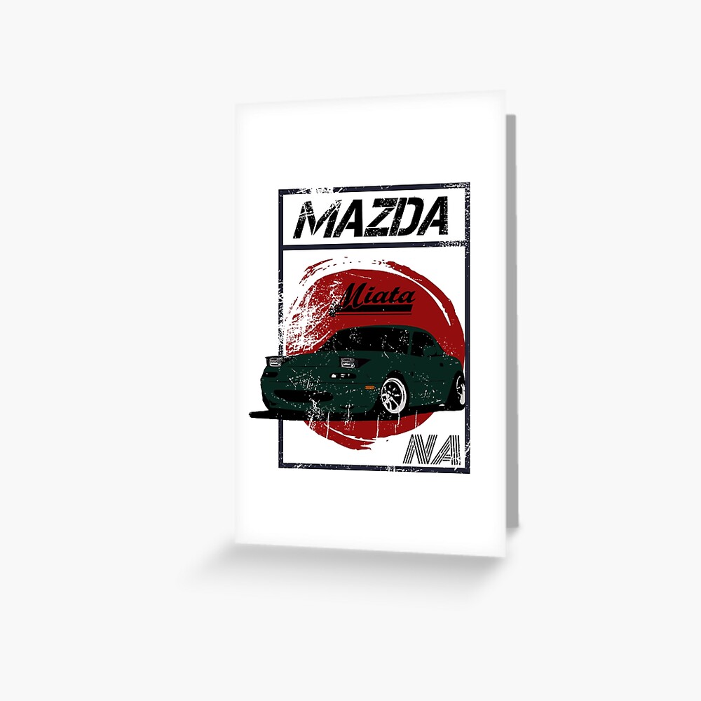 "MAZDA MIATA NA mx5 mk1 VINTAGE best design BERKELEY" Greeting Card for ...