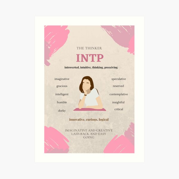"intp aesthetic poster" Art Print for Sale by kawaii-customs | Redbubble