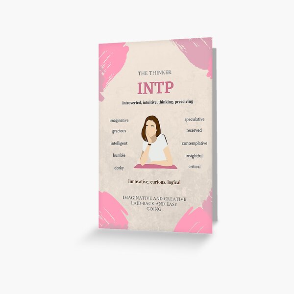"intp aesthetic poster" Greeting Card for Sale by kawaii-customs ...