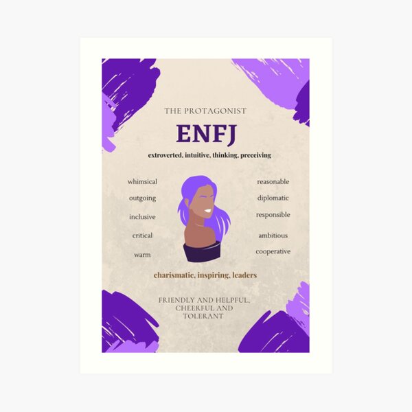 "enfj aesthetic poster" Art Print by kawaii-customs | Redbubble