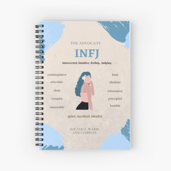 "infj aesthetic poster" Spiral Notebook for Sale by kawaii-customs ...