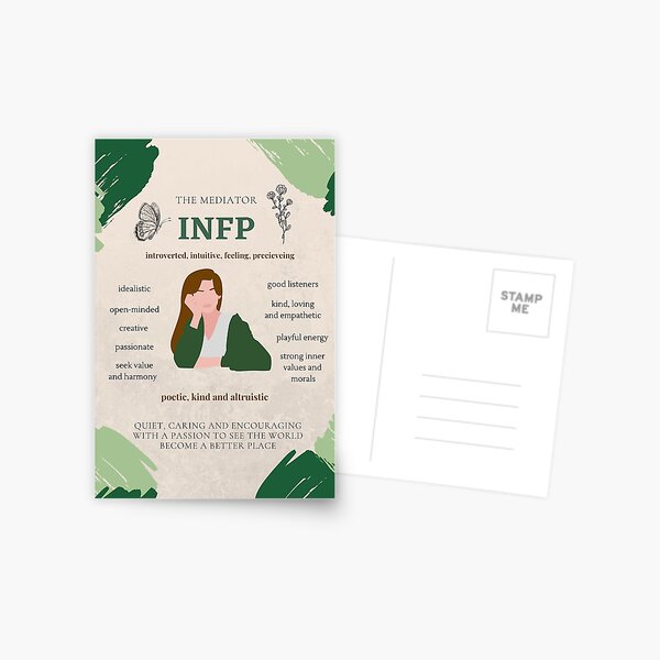 "infp aesthetic poster" Postcard for Sale by kawaii-customs | Redbubble