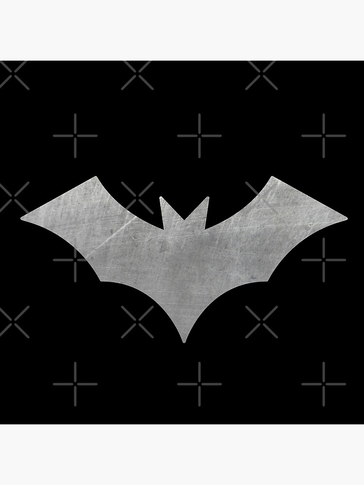 "Brushed metal Bat symbol" Poster for Sale by X-WHY-Z | Redbubble