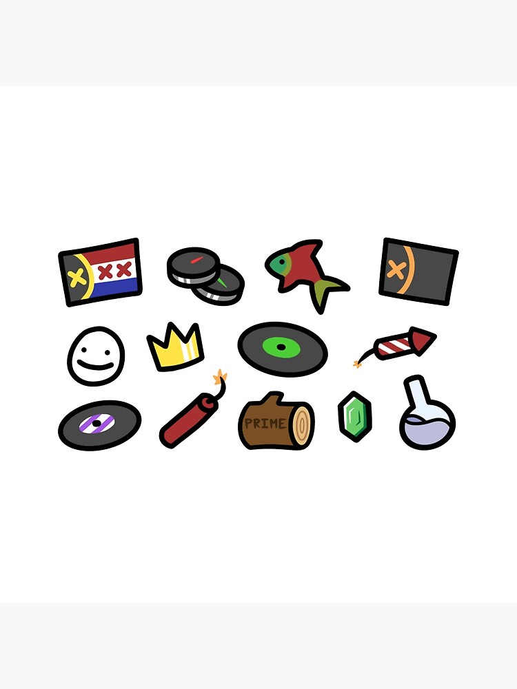 "Dream SMP Minecraft Stickers" Photographic Print by oriblue | Redbubble