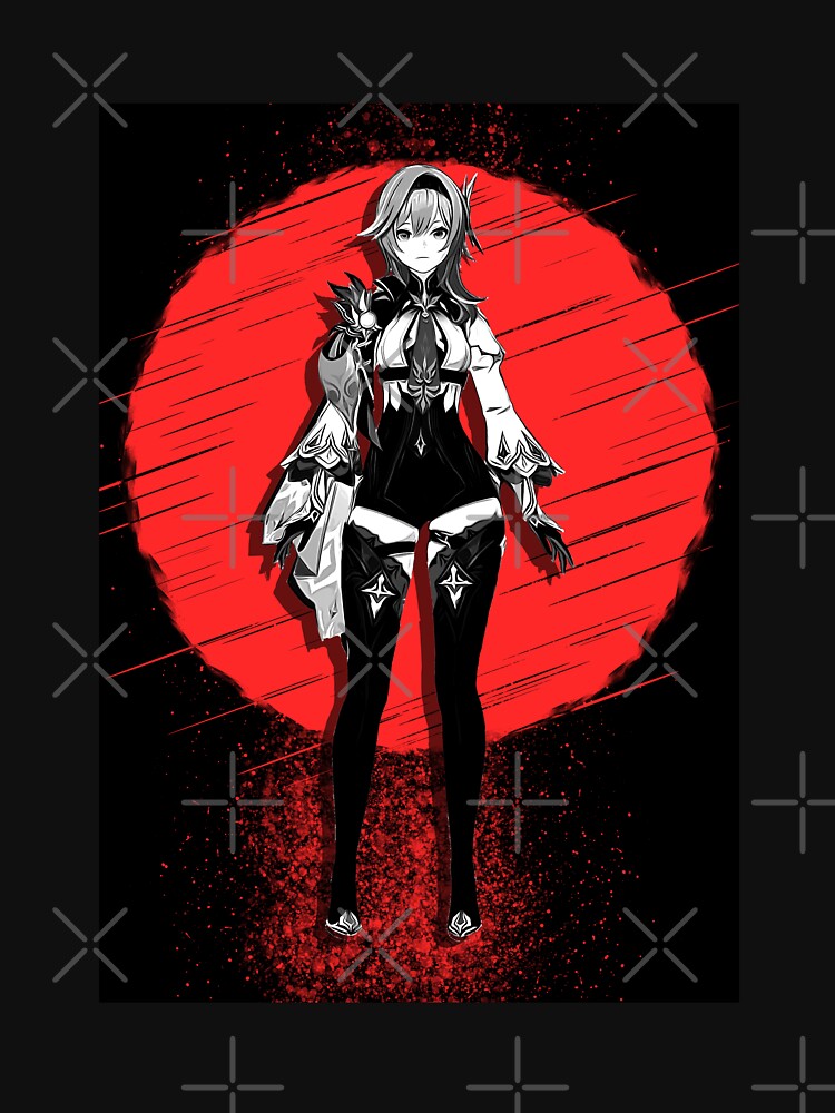 "Eula - Genshin Impact" T-shirt for Sale by MyRetroArt | Redbubble ...