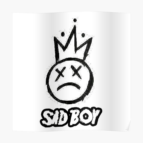 "Sad Boy Logo" Poster by LexDzn | Redbubble