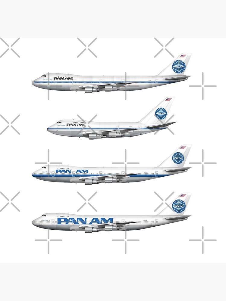 "The Original 747 Airline Pan Am T-shirt Version" Coasters (Set of 4 ...