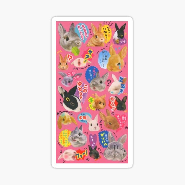 "cute rabbits" Sticker by promisesarelies | Redbubble