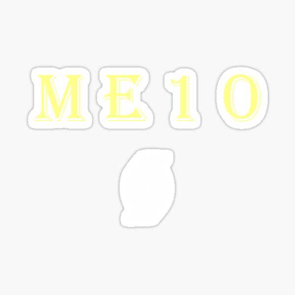 "M10 T-shirt | Golden Finish Design | M10 Mask" Sticker for Sale by ...