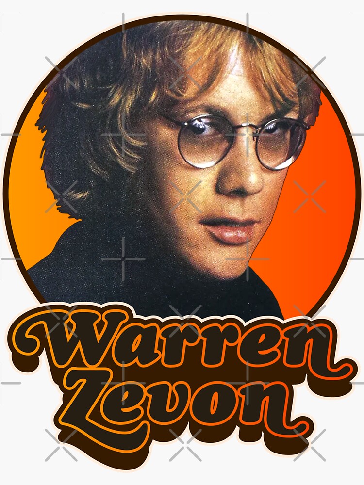 "Retro Warren Zevon Tribute" Sticker for Sale by acquiesce13 | Redbubble