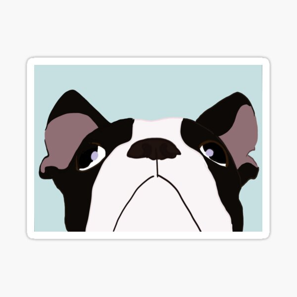 "dog [light blue]" Sticker by mrsdaryldixon | Redbubble