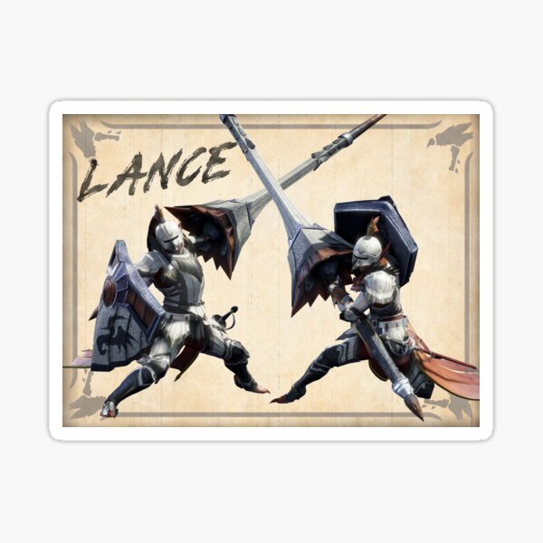 "Monster Hunter Rise - Lance" Sticker by VelvetZone | Redbubble