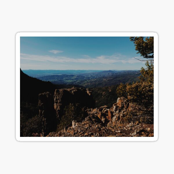 "Mount Saint Helena" Sticker for Sale by launcelotdulac | Redbubble