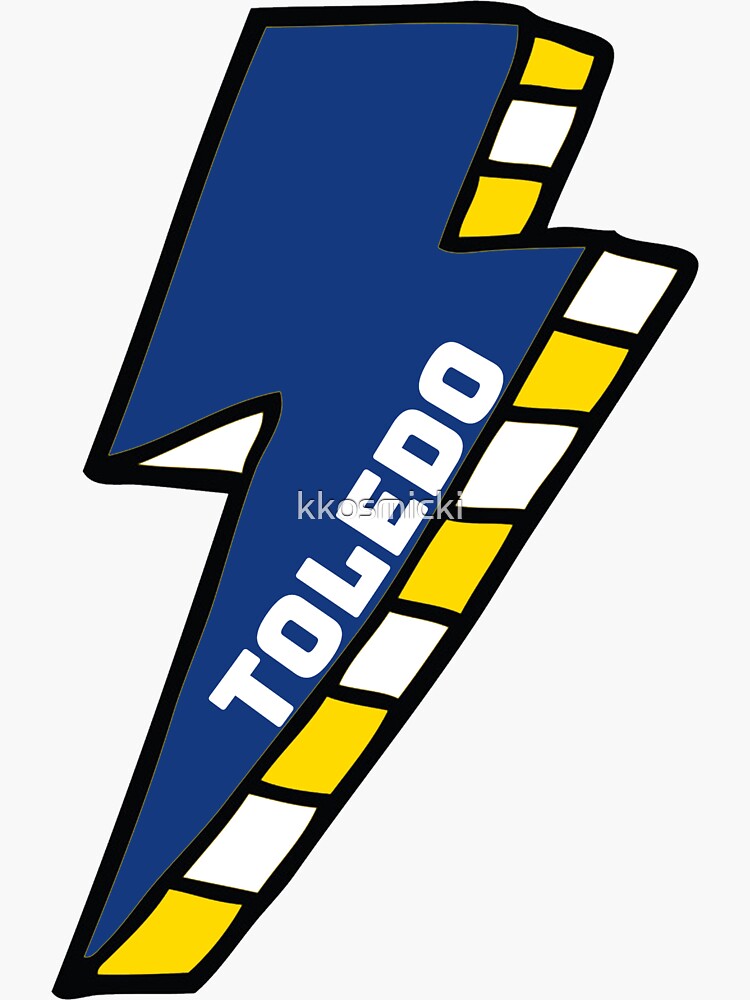 "University of Toledo Lightning Bolt" Sticker for Sale by kkosmicki ...