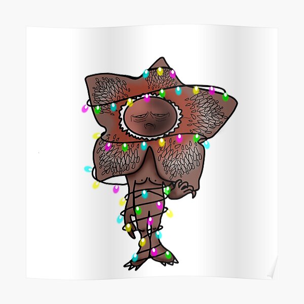 "Stranger things demogorgon" Poster for Sale by Wariowar | Redbubble